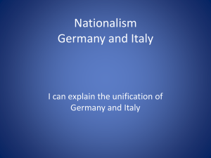 Unification Movements in Europe