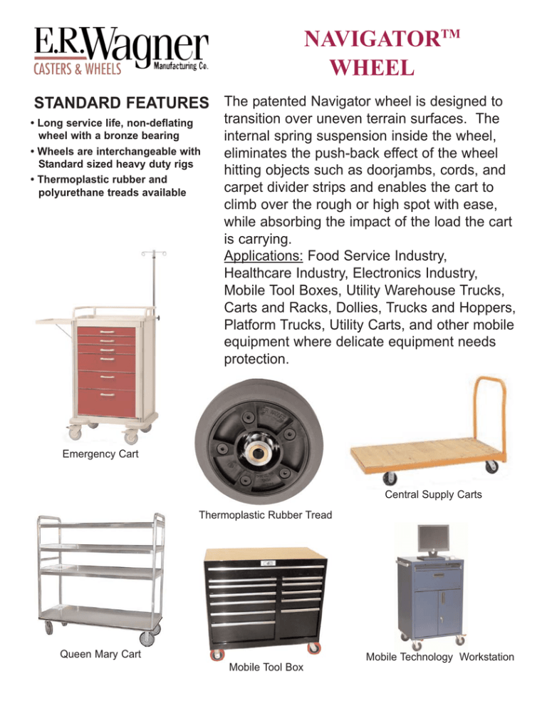 NAVIGATOR WHEEL STANDARD FEATURES