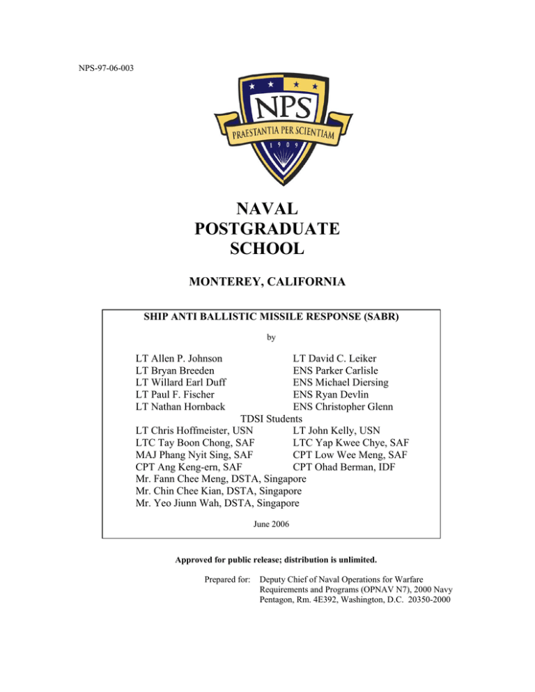 NAVAL POSTGRADUATE SCHOOL