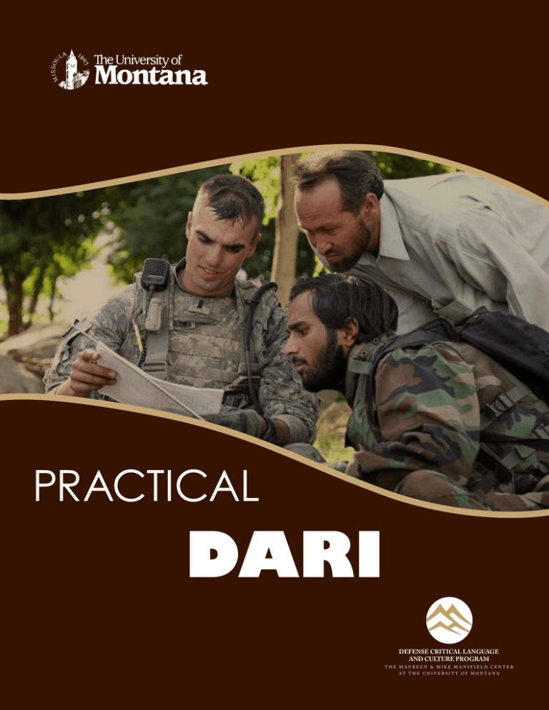 DARI PRACTICAL DEFENSE CRITICAL LANGUAGE AND CULTURE PROGRAM