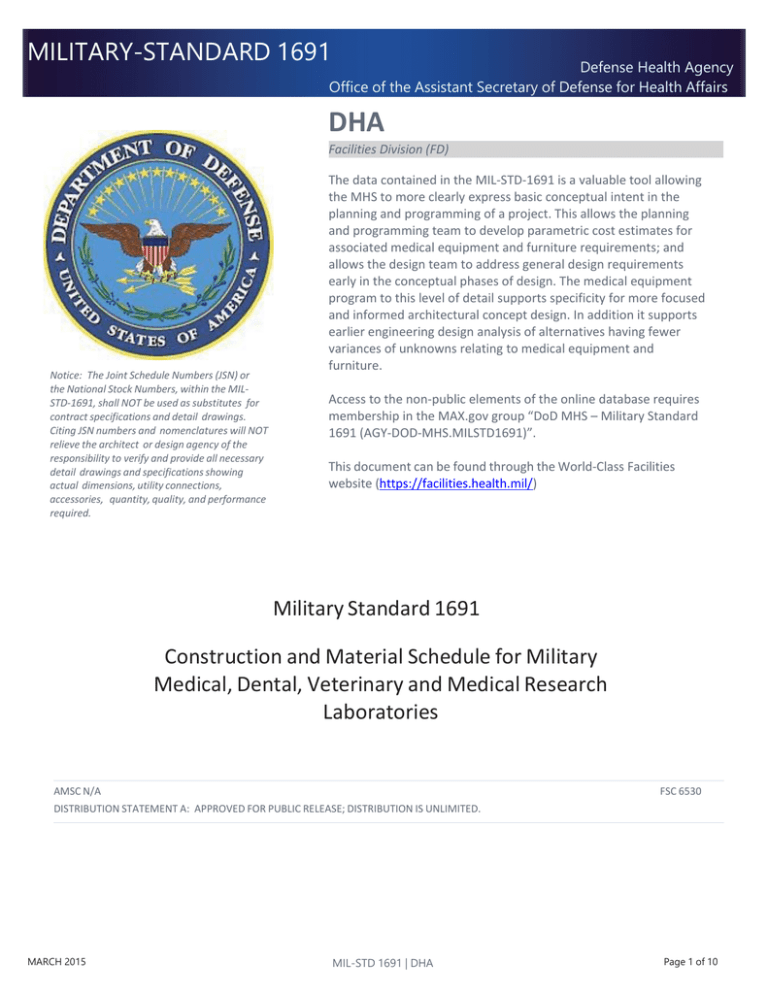 DHA MILITARY-STANDARD 1691