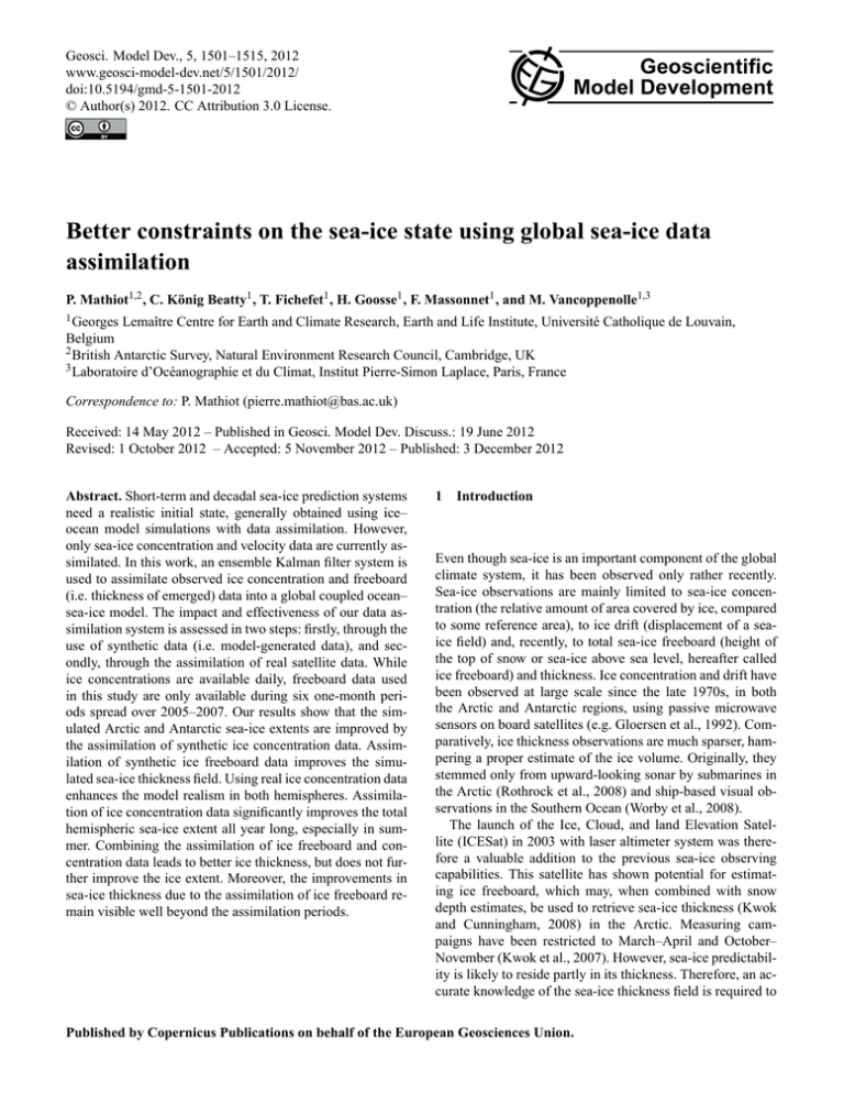 Geoscientific Model Development