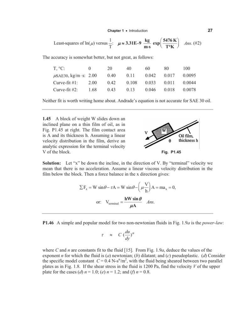Fluid Mechanics: Viscosity & Terminal Velocity Problems
