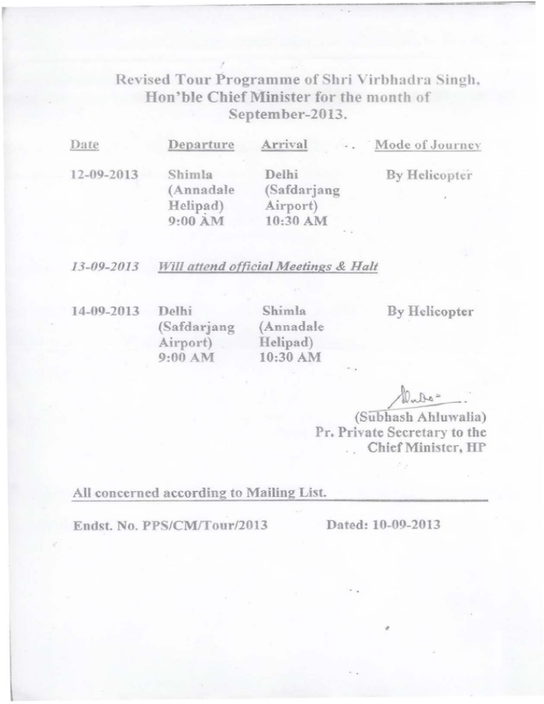 Revised Tour Programme of Shri Virhhadra September-20B. f