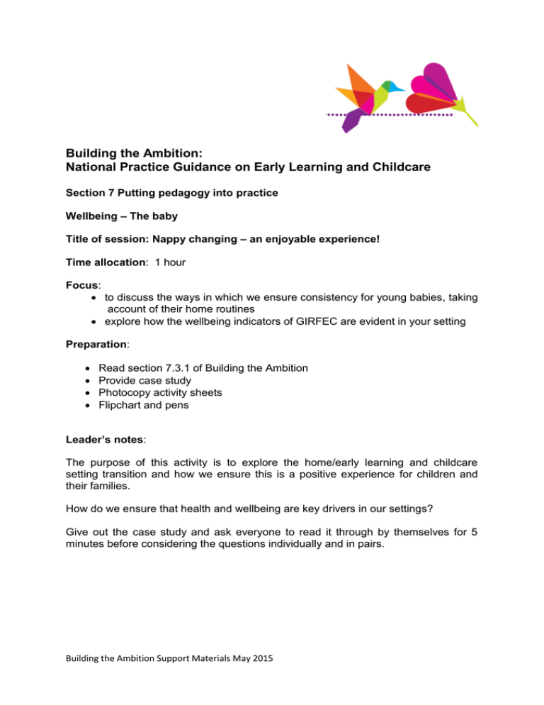 Building the Ambition: National Practice Guidance on Early Learning and ...