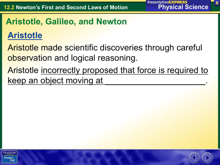 Aristotle Aristotle made scientific discoveries through careful ...