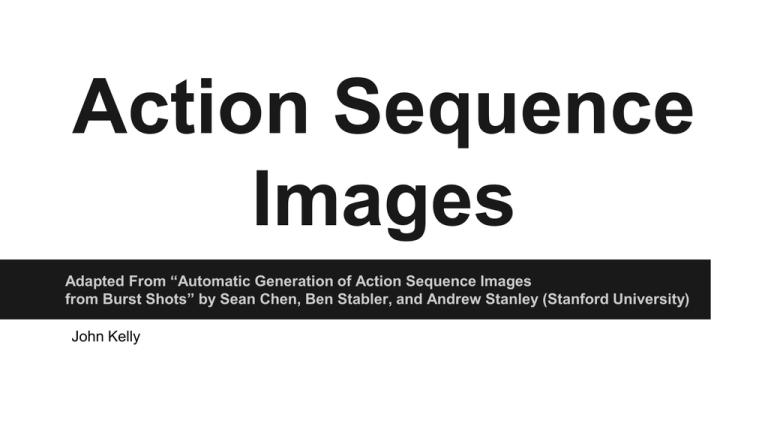 Action Sequence Images