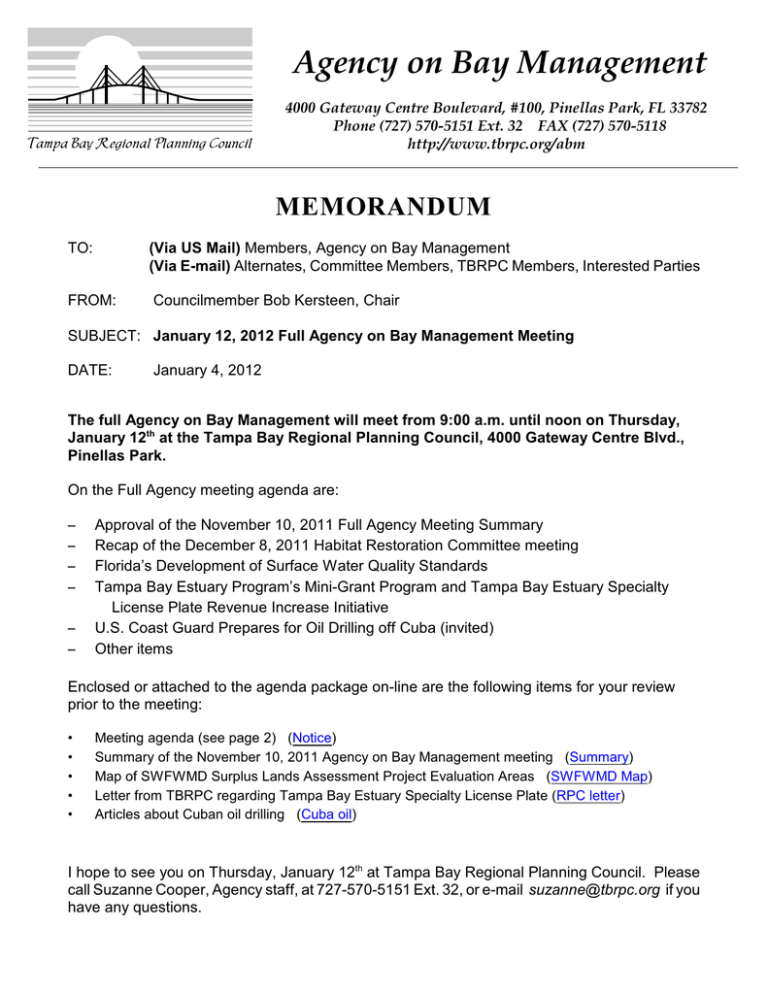 Agency on Bay Management