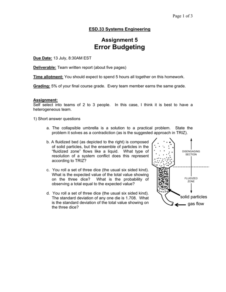 Error Budgeting Assignment 5 Page 1 Of 3 error-budgeting-assignment-5-page-1-of-3
