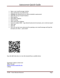 How to turn off autocorrect in powerpoint