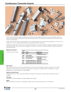 Concrete Insert Brochure