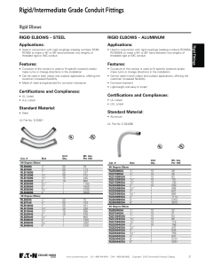 RIGID STEEL CONDUIT (GRC)