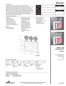 LED Exit Sign and Emergency Light