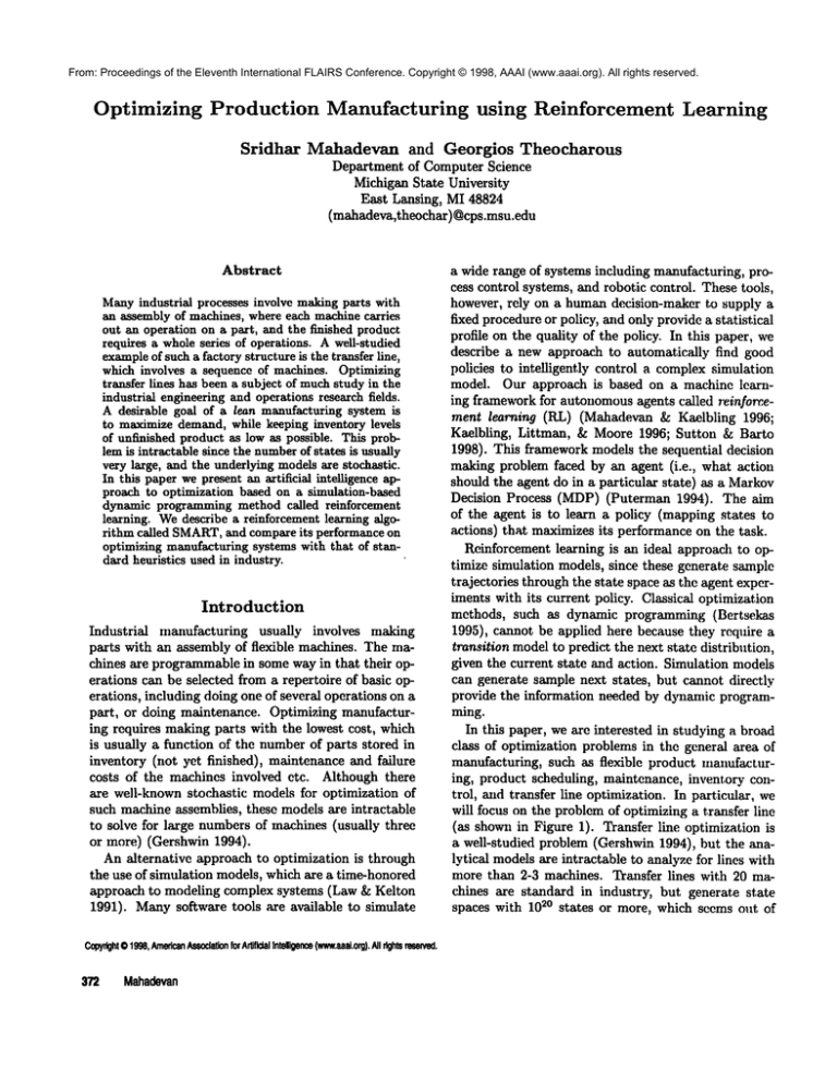 Optimizing Production Manufacturing using