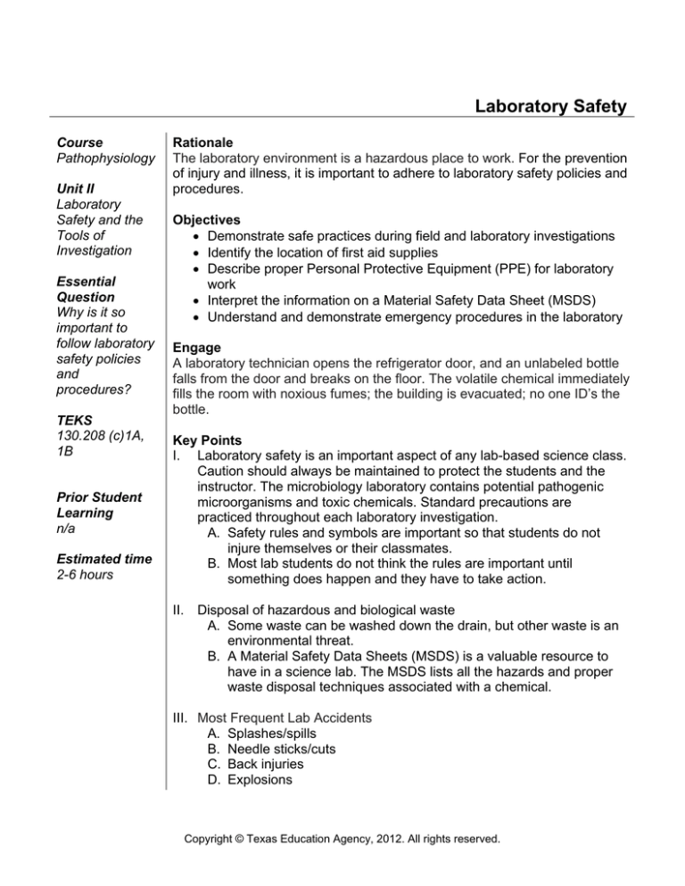 Laboratory Safety