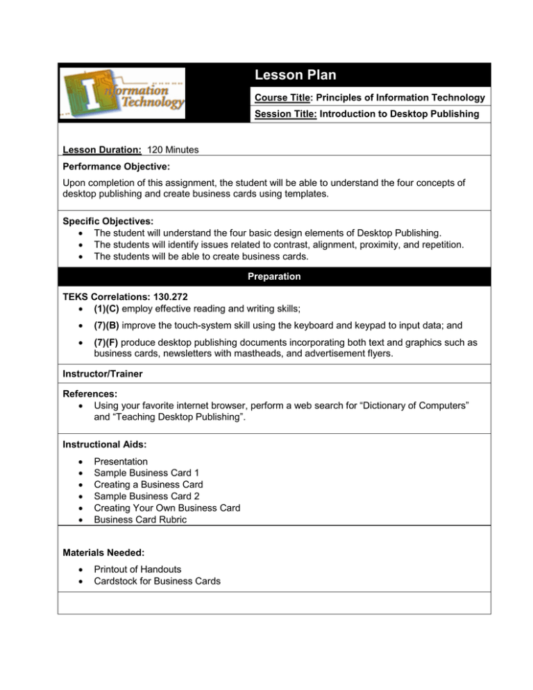 Ict Lesson Plan Educational Assessment Detailed In And Entrepreneurship 