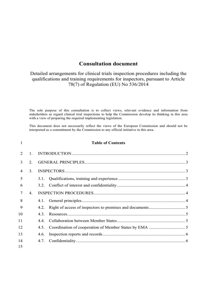 Consultation document