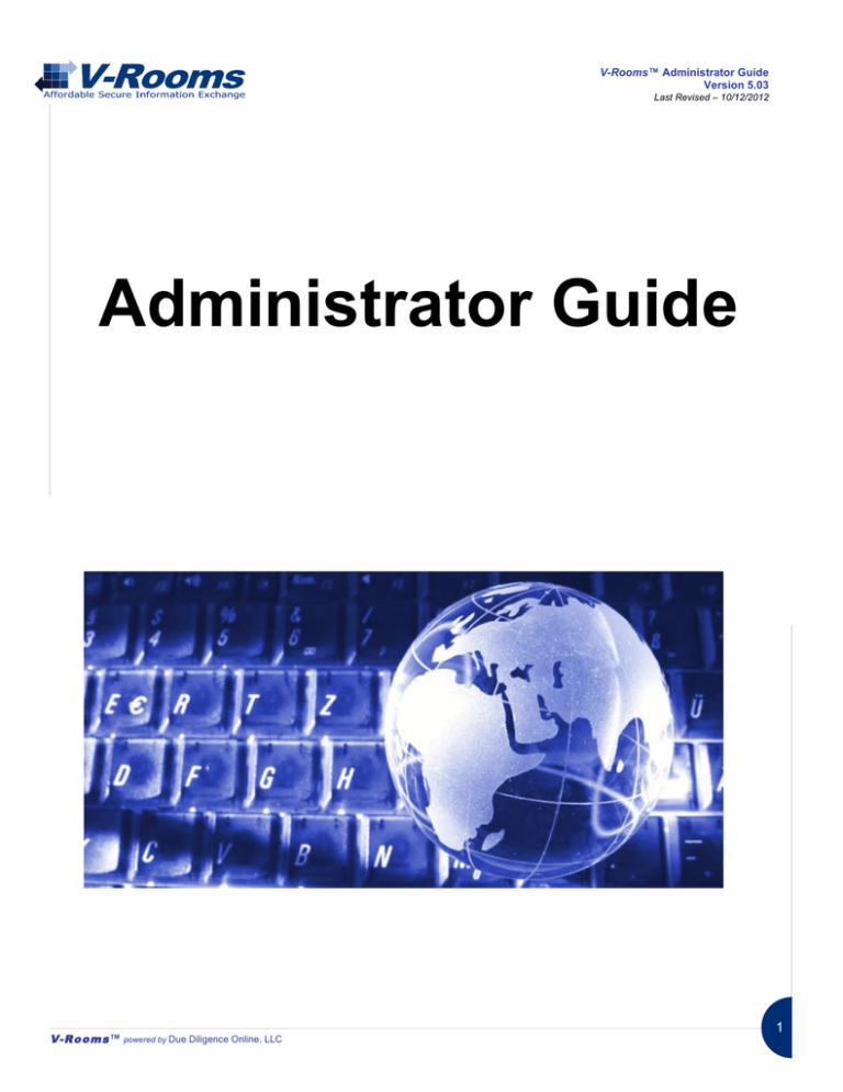Administrator Guide 1 V-Rooms