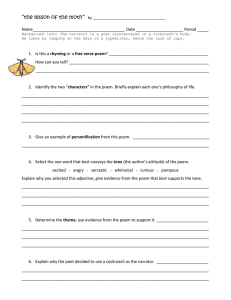 The Cockroach Poem Analysis by Kevin Halligan