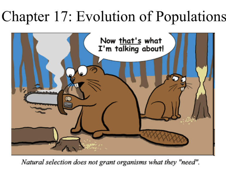 Evolution of Populations: Genes, Variation, Speciation