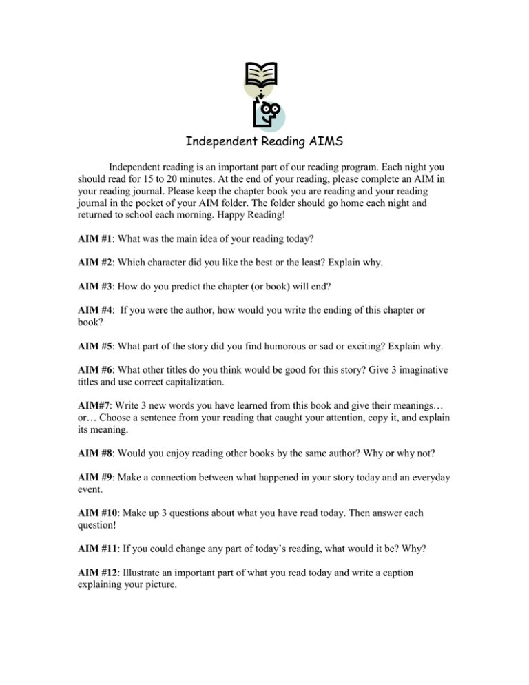Independent Reading AIMS