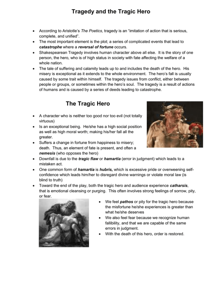 Tragedy and the Tragic Hero: A Study Guide