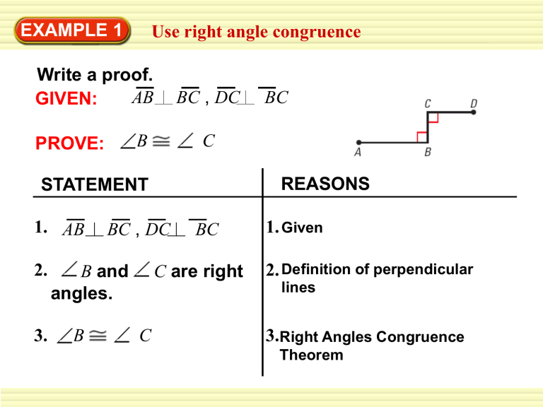 Geometry Proof Examples: Congruence Theorems
