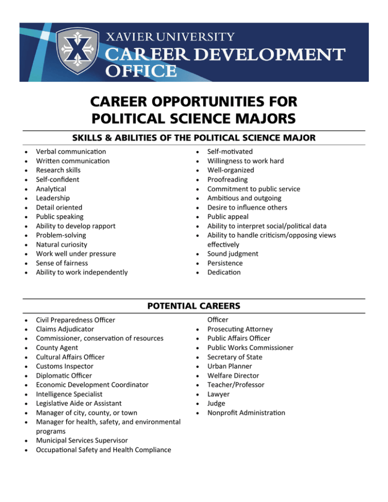 Political Science Careers: Skills, Jobs, & Opportunities