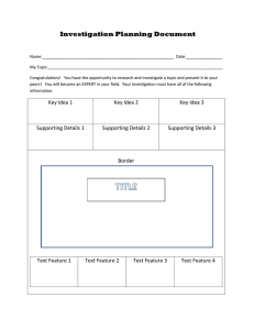 THE TITLE OF YOUR MANUSCRIPT USES INVERTED PYRAMID
