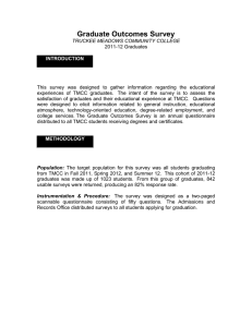 Graduate Outcomes Survey
