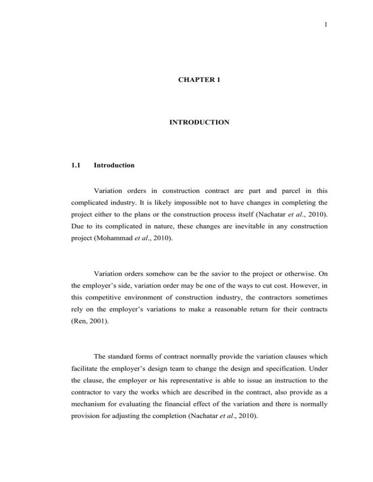 Variation Orders in Lump Sum Contracts: Litigation Issues