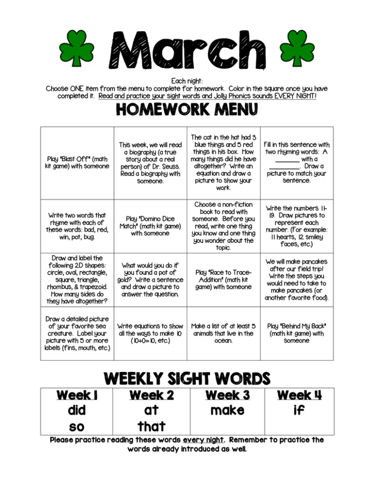 March