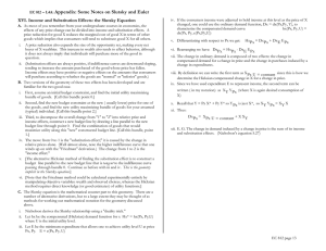 Comparing the Hicks and Slutsky Method
