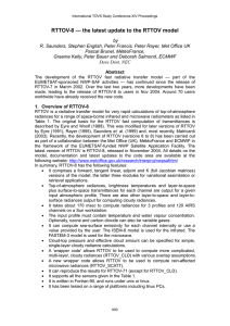 RTTOV-8 — the latest update to the RTTOV model