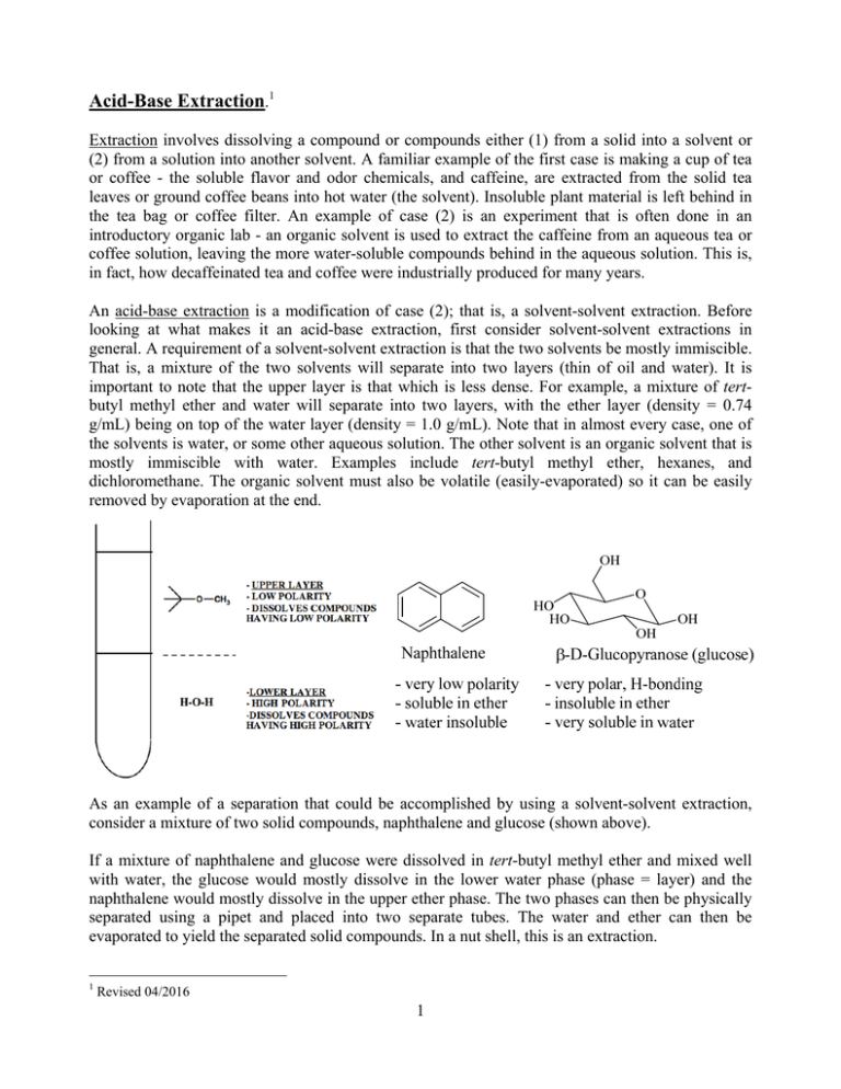 Acid-Base Extraction: Organic Chemistry Lab Technique