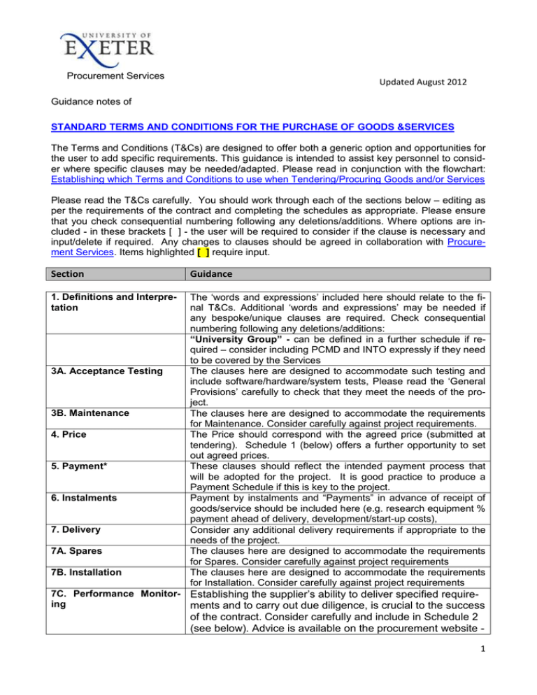 Guidance notes - combined