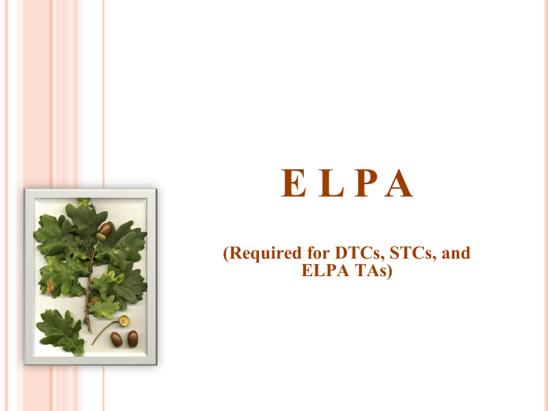 Module 7 - ELPA