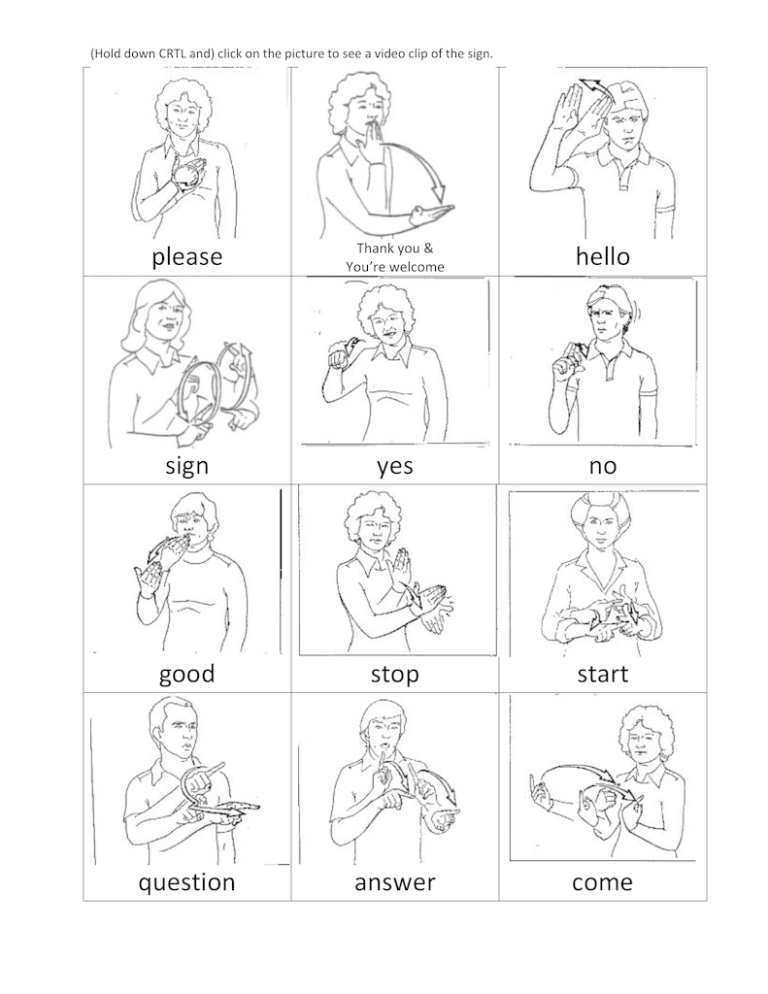 please hello sign