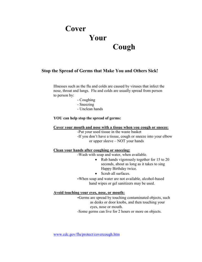 Cover Your Cough