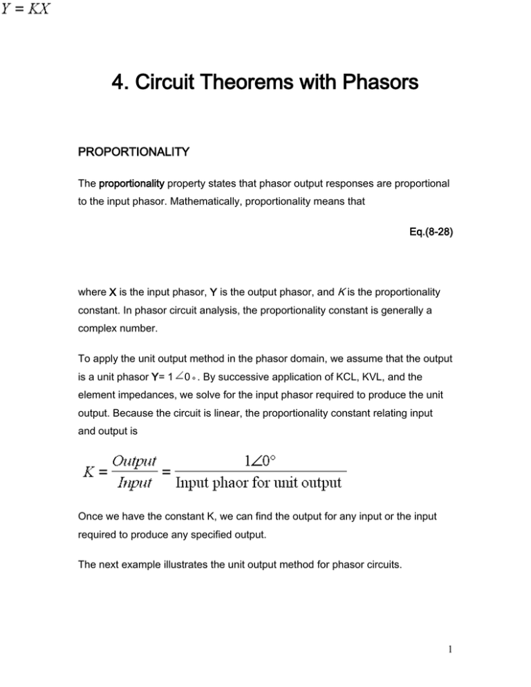 Circuit Theorems with Phasors: Electrical Engineering