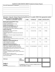 Runway Judging Sheet: Fashion Show Scorecard