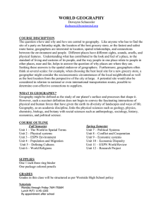 Module 1 A Geographers World