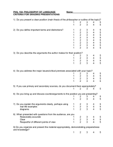 Pragmatic Language Checklist: Skills Assessment