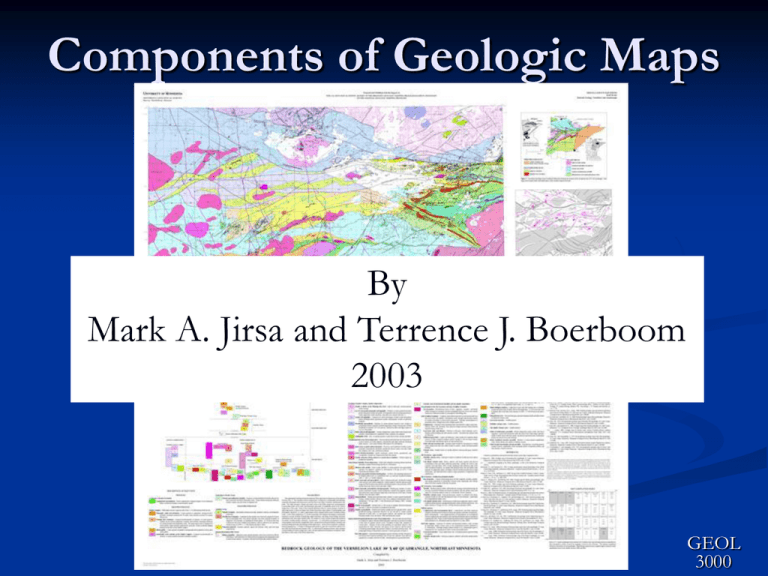Geologic Maps: Components, Types, and Scales