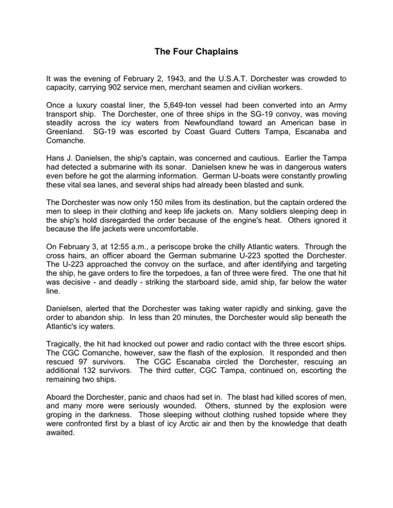 The Four Chaplains Text 1