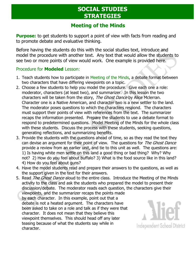 Meeting of the Minds