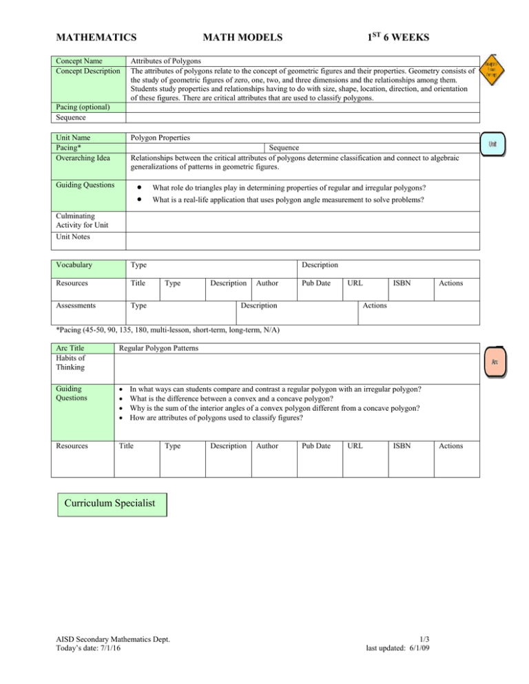 Polygon Properties: High School Geometry Lesson Plan