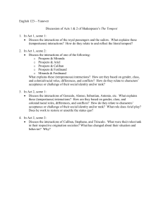 The Tempest Study Guide: Figurative Language & Key Passages