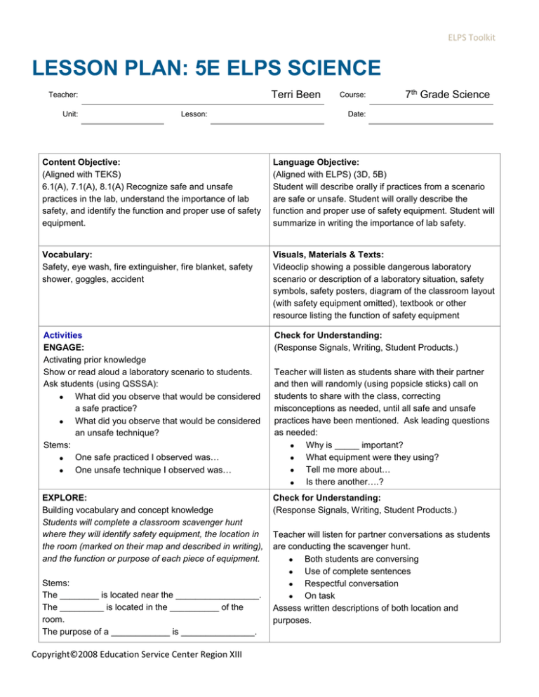 Lesson_Plan_Science Lab safety