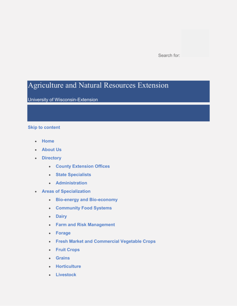 Wisconsin fact sheet
